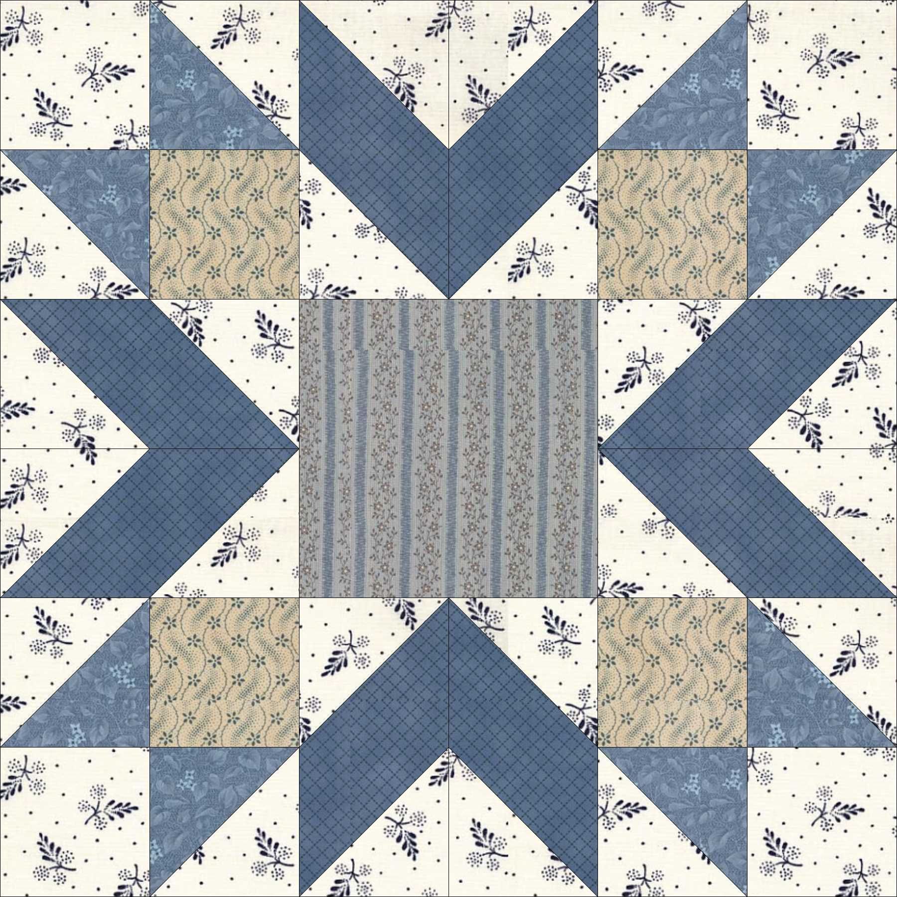 Blueberry Pie Quilt Block