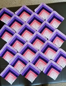 Pyramid Blanket Crochet - CK Crafts Learn More Here