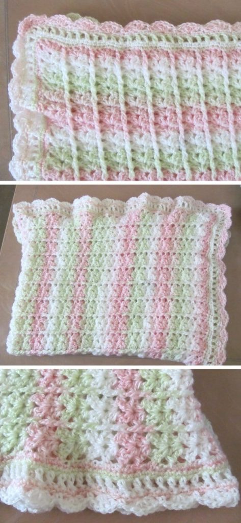 Classic Coverlet Crochet Blanket