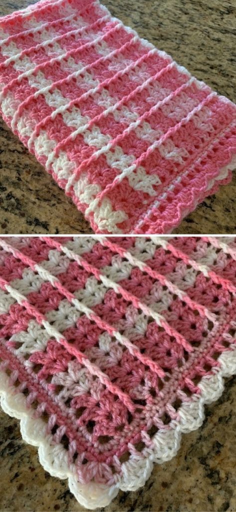 Classic Coverlet Crochet Blanket