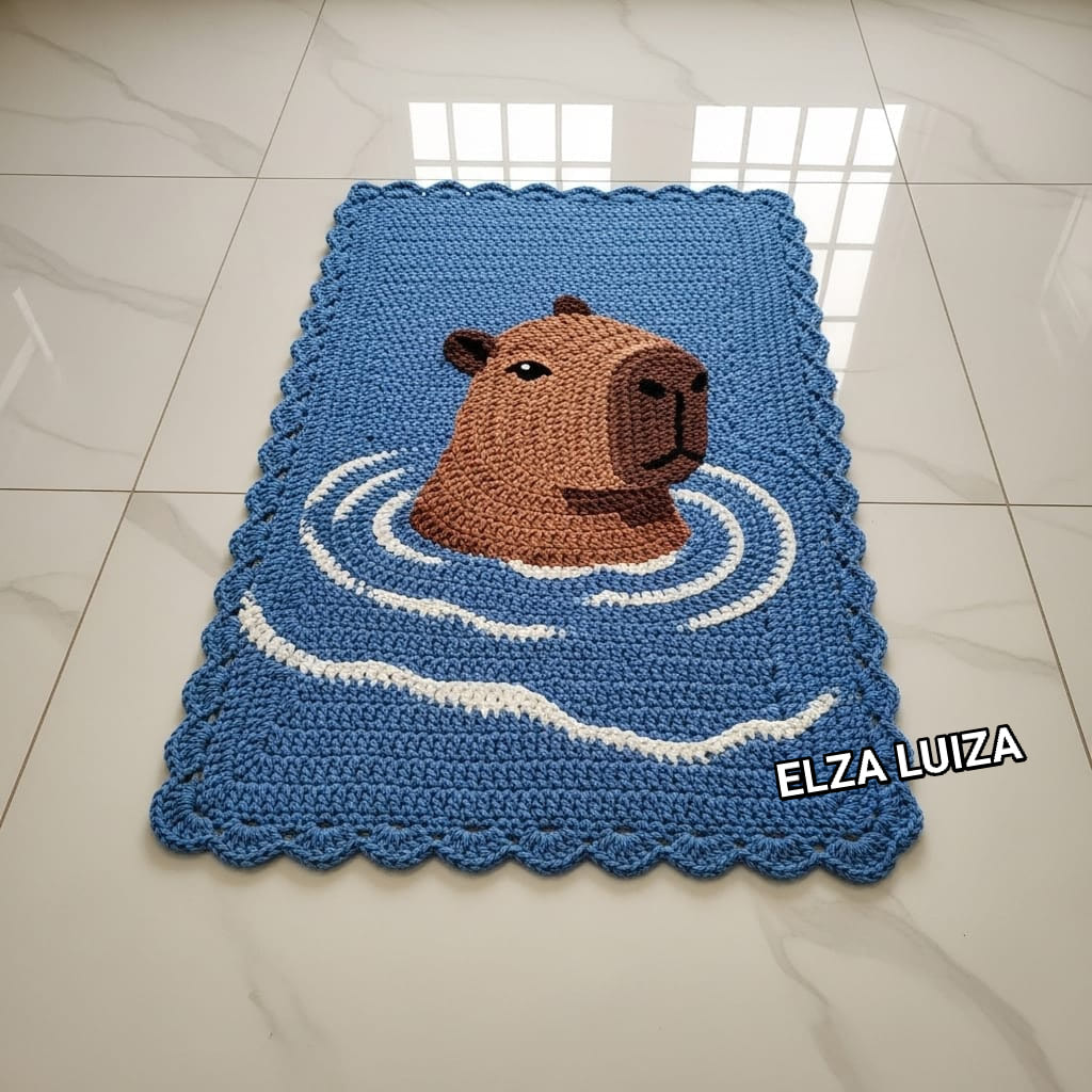 How to Crochet a Rectangular Capybara Rug